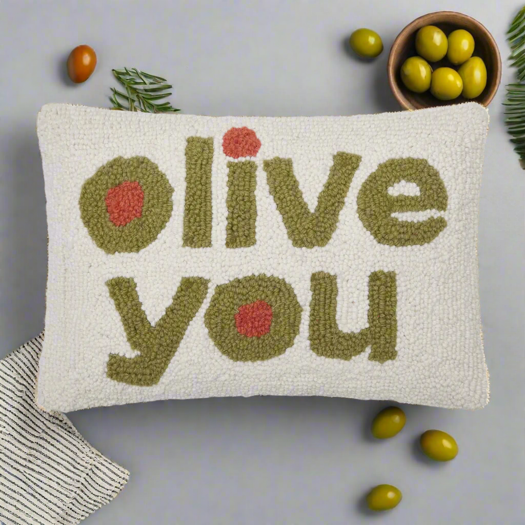 JUNE PRE ORDER Olive You Cushion JUNE PRE ORDER – The Milkbar Collective